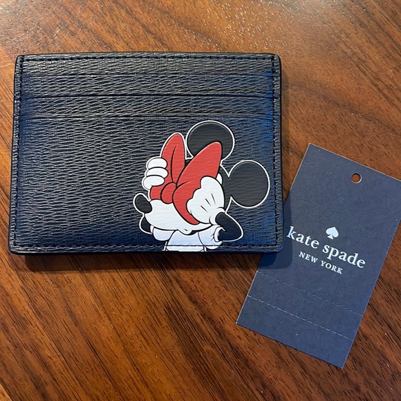 kate spade | Bags | Nwt Kate Spade New York X Minnie Mouse Card Holder ...